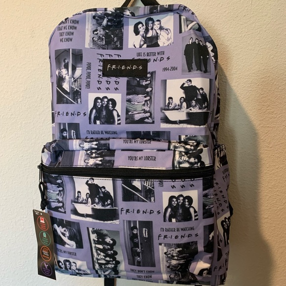 FRIENDS | Bags | Friends Friends Comic Printed 6 Backpack Book Bag ...